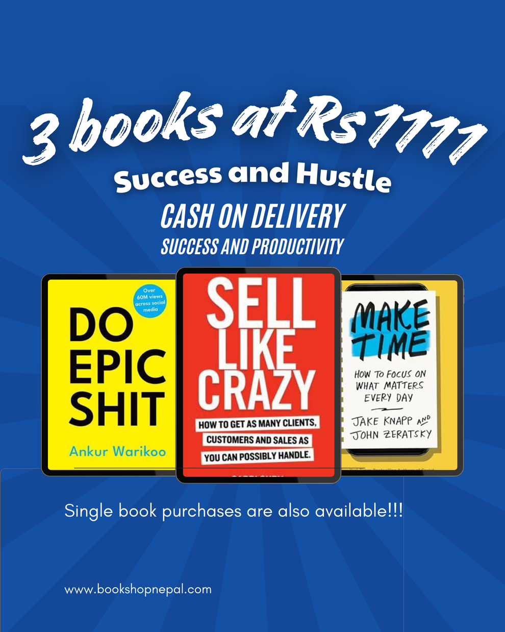 3 books to success combo:Do epic shit+Sell like crazy+Make time – The ...